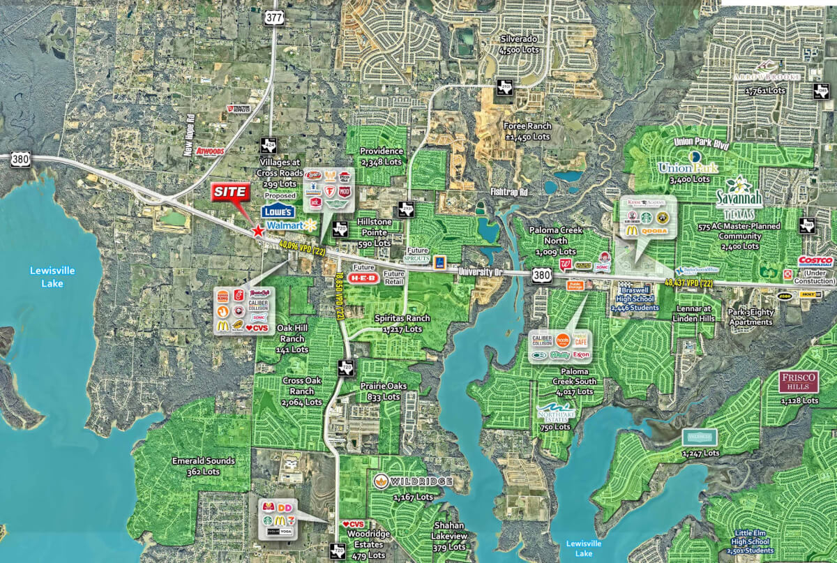 Oak Point, TX - Retail & Pads Available – Segovia Partners